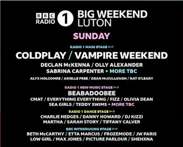 BBC Radio 1's Big Weekend - Coldplay